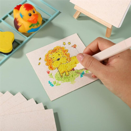 Magic Foam Texture Paper, White Cellulose Card Foam Texture Drawing ...