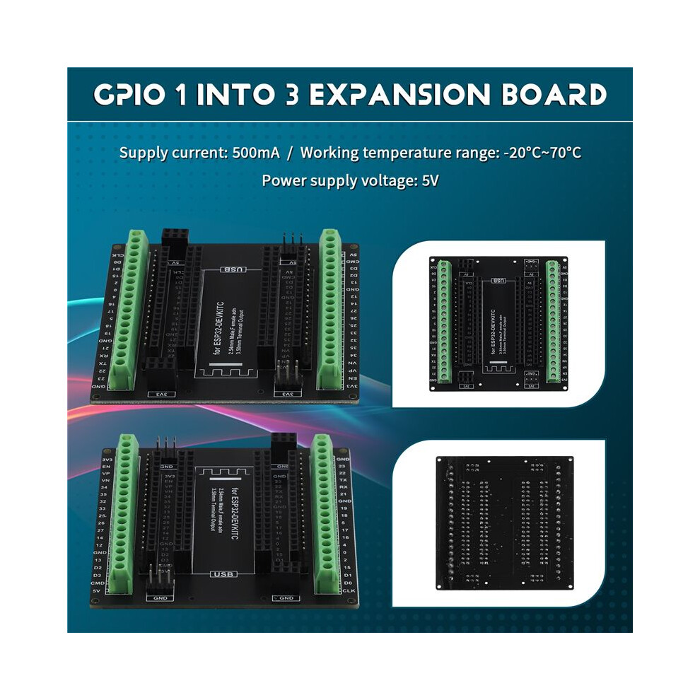 ESP32 Uitbreidingsbord Breakout Board voor ESP-WROOM-32 ESP32-DevKitC ...