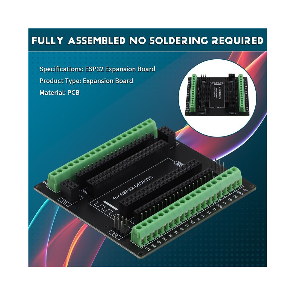 ESP32 Uitbreidingsbord Breakout Board voor ESP-WROOM-32 ESP32-DevKitC ...