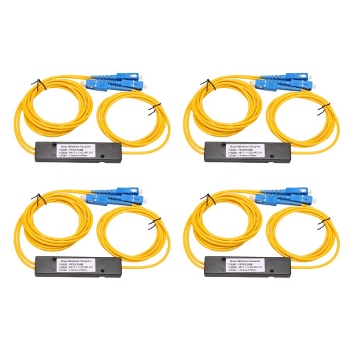 4X Ftth SC UPC 1X2 Plc Singlemode Fiber Optical Splitter Fbt Optical ...