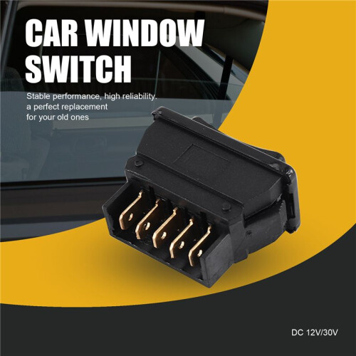 Universal Electric Power Window Button 5 Pin 20A 12VDC for Car Truck ...