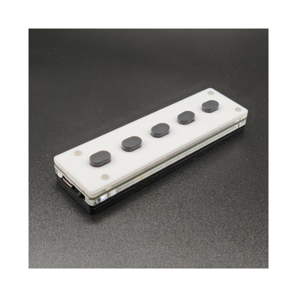 Silent Silicone Custom Programming Macro Keyboard 5-Keys Macropad Copy ...