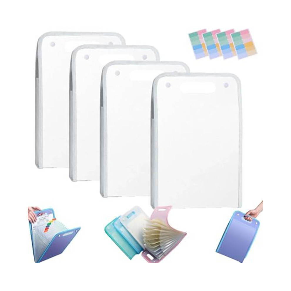 4PCS Extended Waterproof Folder, Vertical File Manager with Handle 13 ...