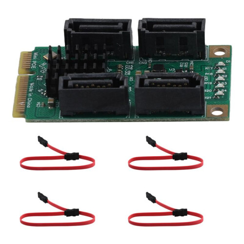 Expansion Adapter PCIE to Expansion Card Full Height MPCI-E to Quad HDD ...
