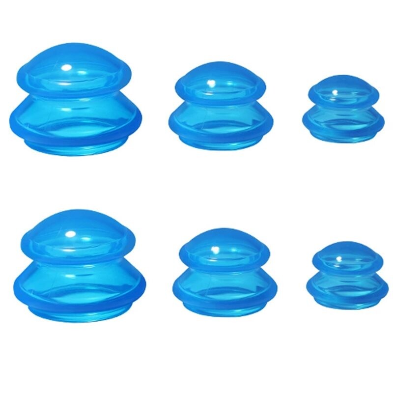 6 Cups Cupping Therapy Sets -Silicone Cups Set Professional Massage ...