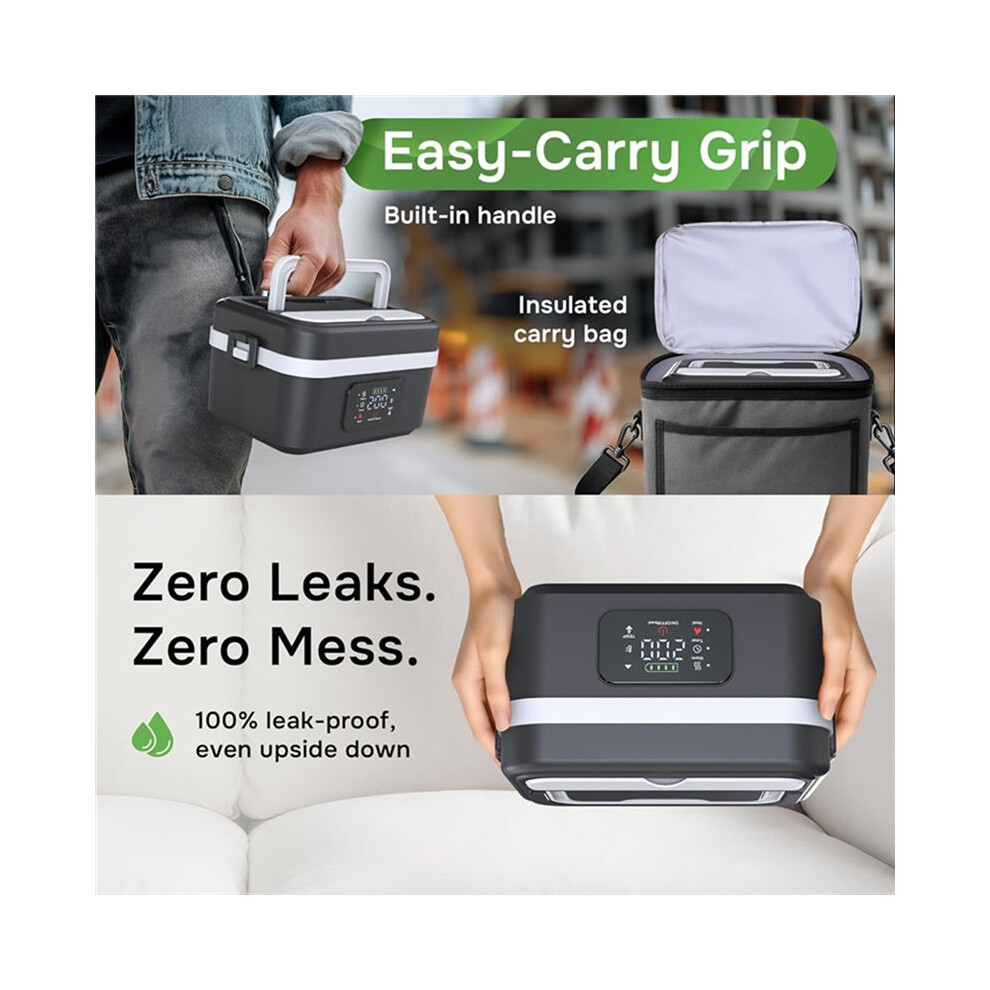 Cordless Electric Lunch Box for Adults,16000mAh Rechargeable Self ...