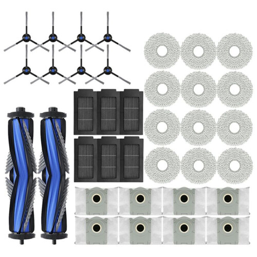 For T50 PRO OMNI / T50 OMNI Robot Vacuum Parts Main Side Brushes HEPA ...