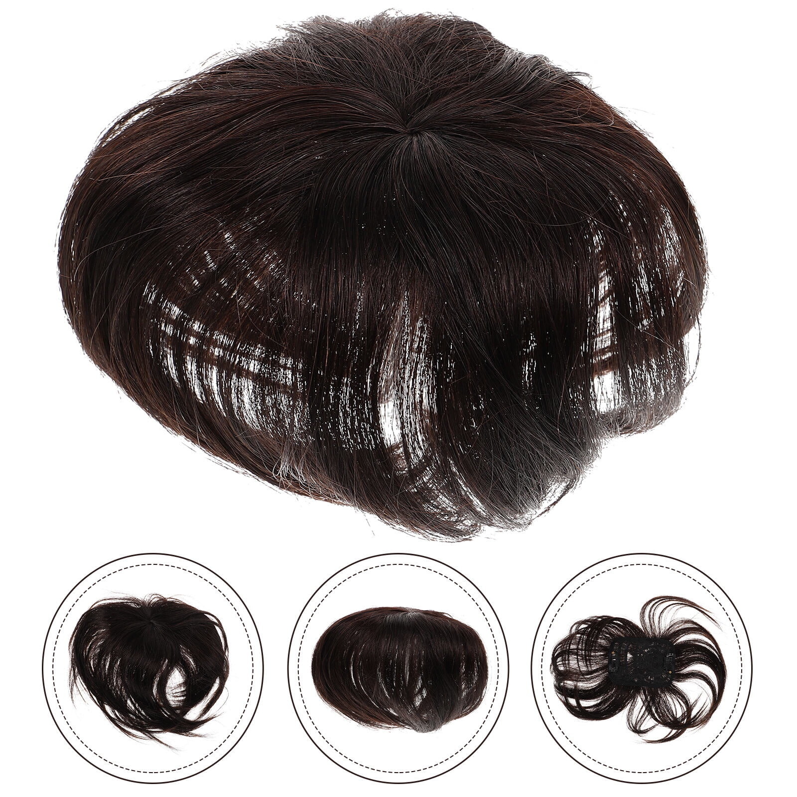Parrucca toupet in capelli umani castani per capelli diradati on OnBuy