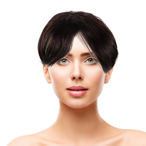 Parrucca toupet in capelli umani castani per capelli diradati on OnBuy