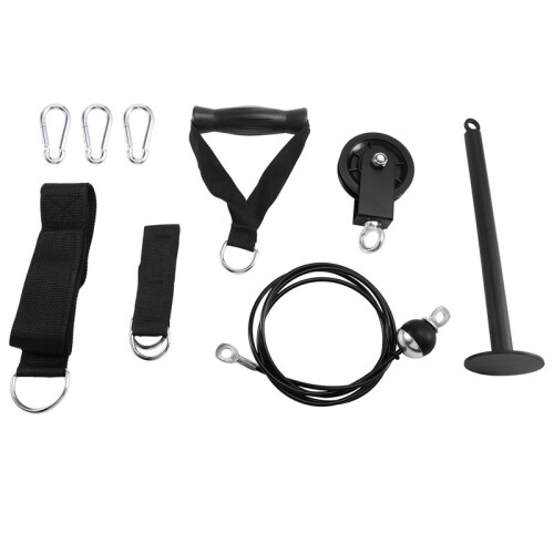 DIY Fitness Pulley Cable Set Blaster Trainer Arm Biceps Triceps ...