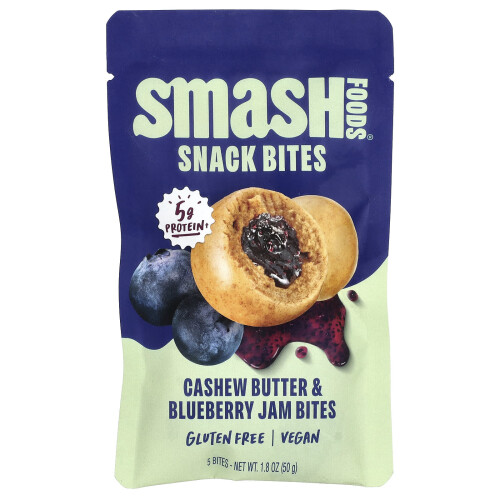 Smash Foods, Bocaditos, Mantequilla de Cacahuate y Mermelada de ...