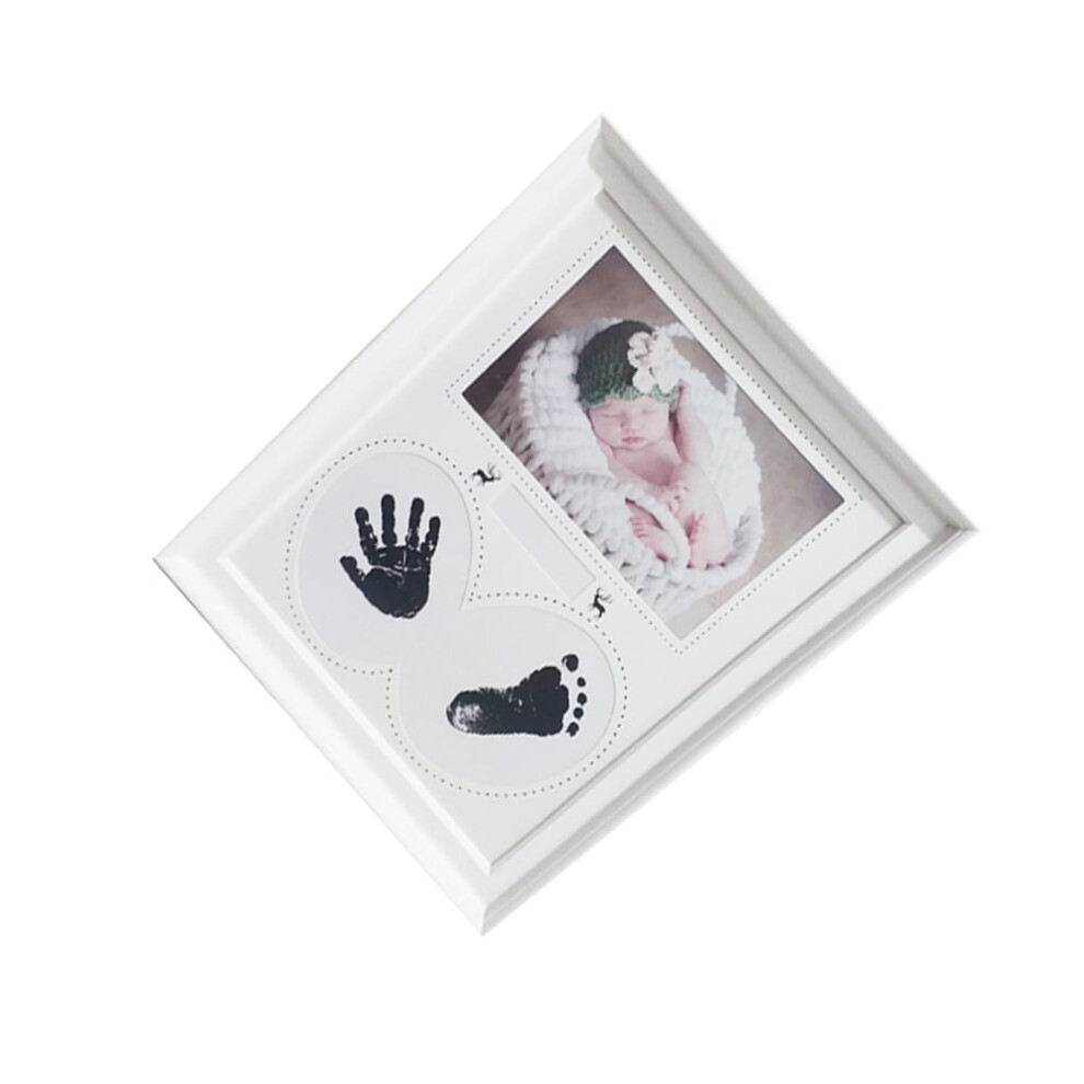 Cadre pour empreintes de mains et de pieds de bébé YOSADIER, PVC blanc ...