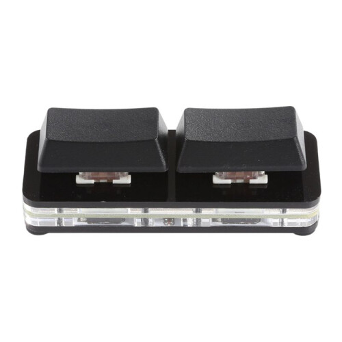 2 Key Custom Shortcut Keyboard USB Hot Swappable Mechanical Shaft Wired ...