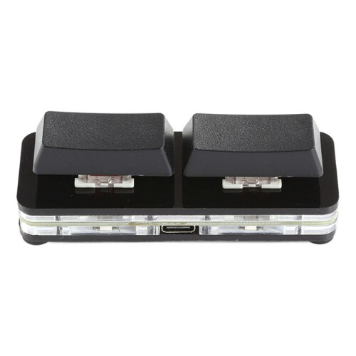 2 Key Custom Shortcut Keyboard USB Hot Swappable Mechanical Shaft Wired ...