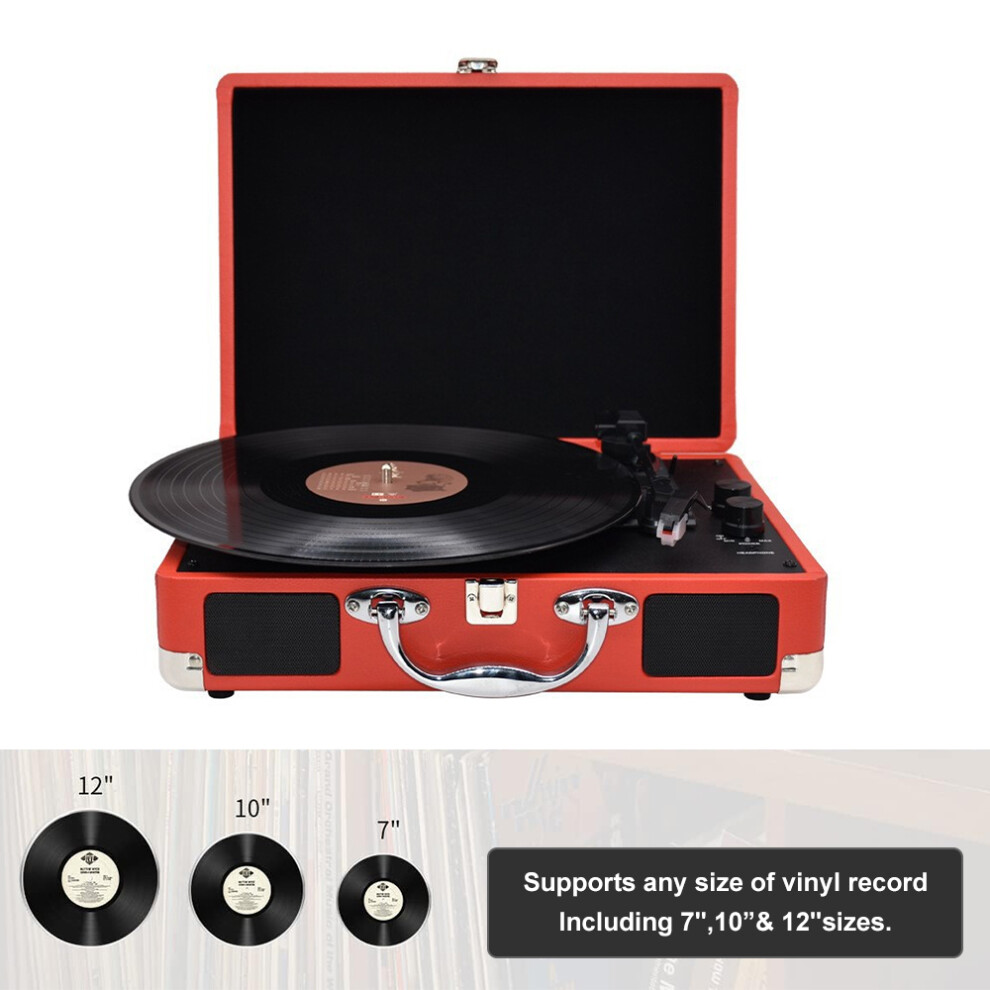 Platine vinyle à 3 vitesses avec Bluetooth | Tourne-disque vintage 7/10 ...