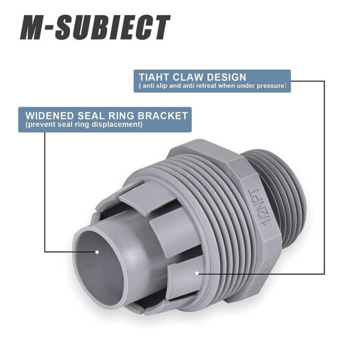 30 Pcs 1/2 Inch Liquid Tight Connector PVC Electrical Conduit Fittings ...