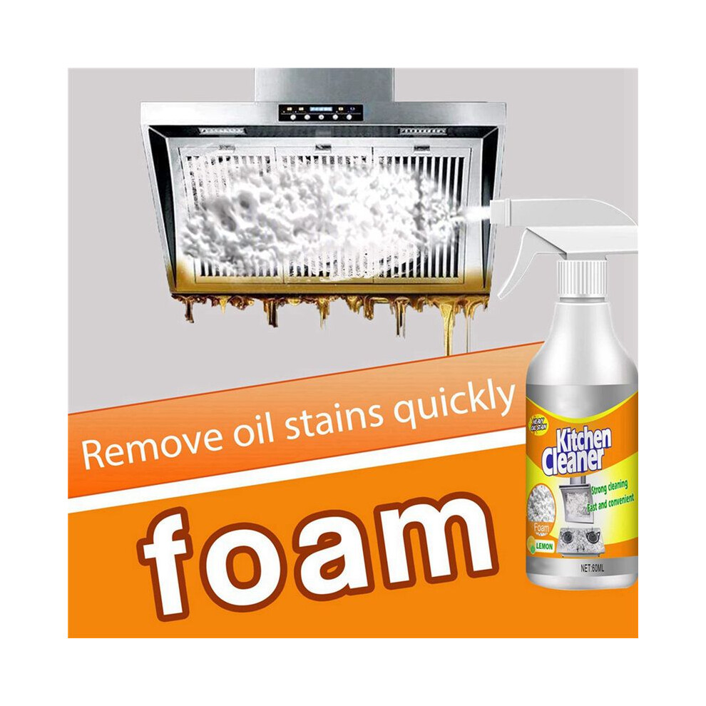 2X Powerful Heavy Foam Cleaner Stain Remover Multipurpose Kitchen ...