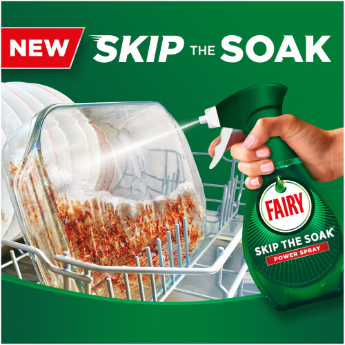 Fairy Skip the Soak Dish Power Spray Refills, Lemon, 8x650ml, Degreaser ...