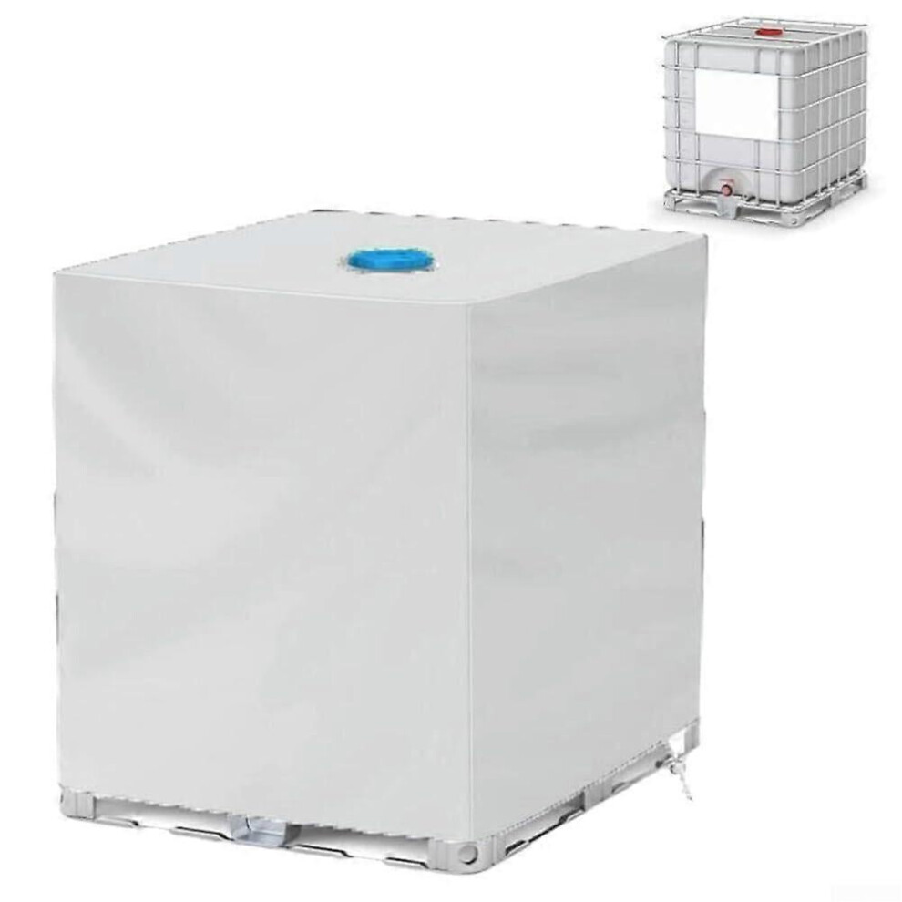 IBC Tank Cover 1000L 210D Waterproof UV-Resistant Silver on OnBuy
