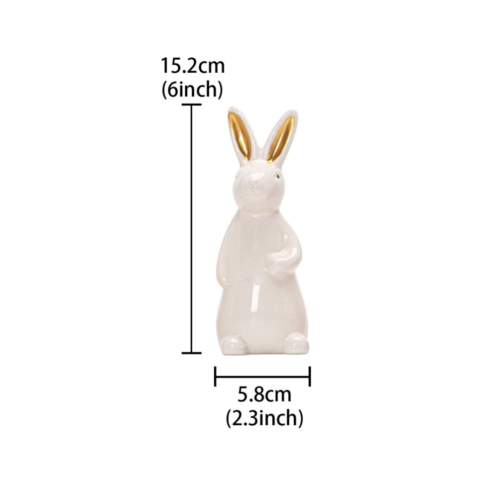 Figurine de lapin en céramique, ornement minimaliste on OnBuy