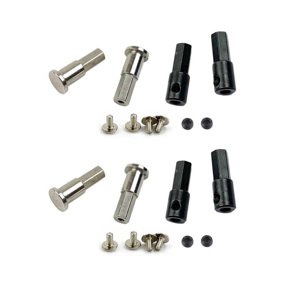 2X for WPL D12 1/10 RC Car Upgrade Parts Metal 5mm Front Wheel Hub Hex ...