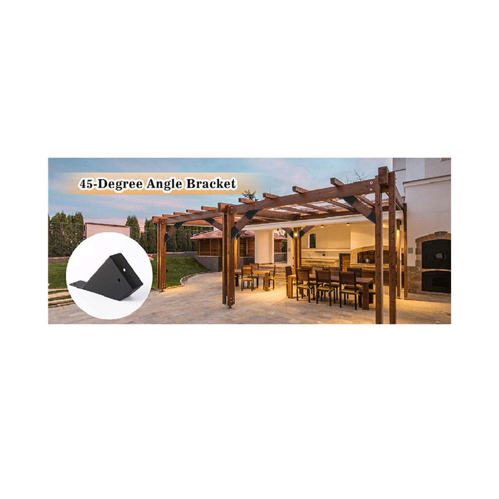 8Pcs Pergola Brackets,45-Degree Angle Bracket,for Reinforcing Pergolas ...