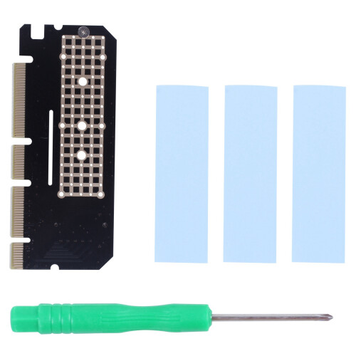 3X M.2 NVMe SSD NGFF to PCIE 3.0 X16 Adapter M Key Interface Card ...