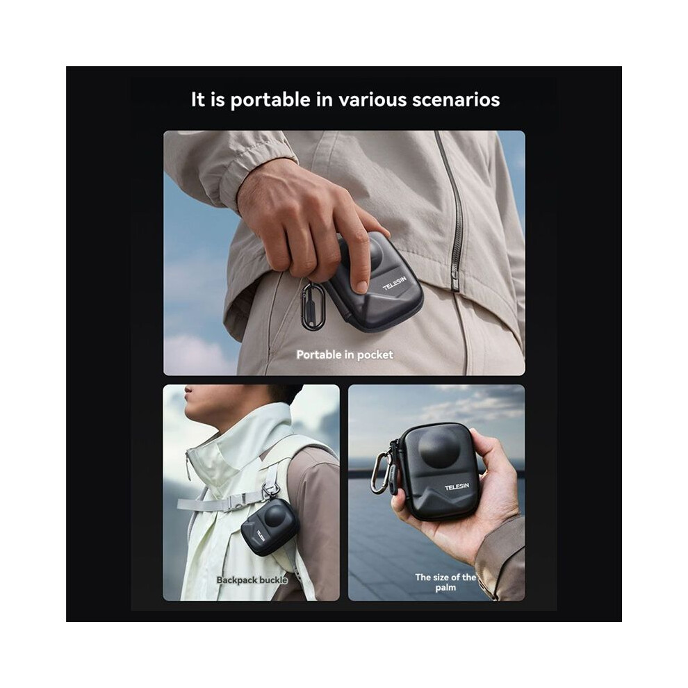 TELESIN for OSMO 360 Panoramic Camera Storage Case Body Case Protective ...