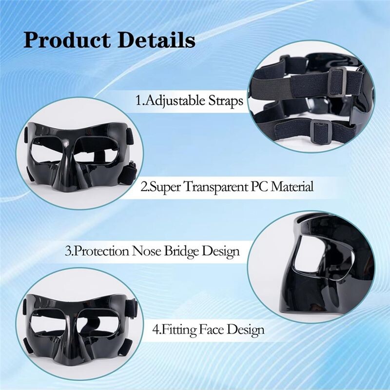 Sports Face Guard, Nose Guard for Broken Nose, Basketball Football ...