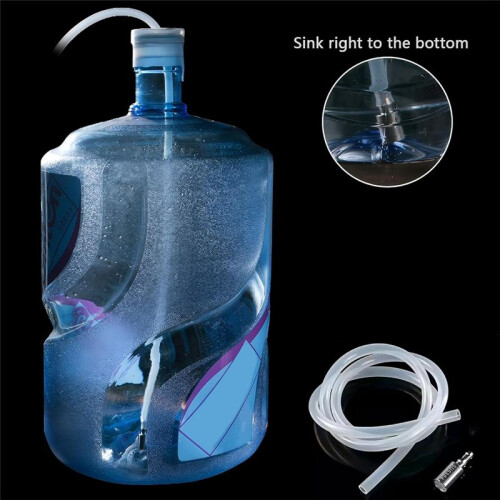 Silicone Water Pump Hose and Weight Block Set for 5 Gallon Water Bottle ...