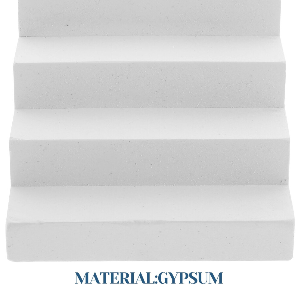 Mini-Leiterornament aus weißem Gips, 9 x 8 x 6 cm on OnBuy