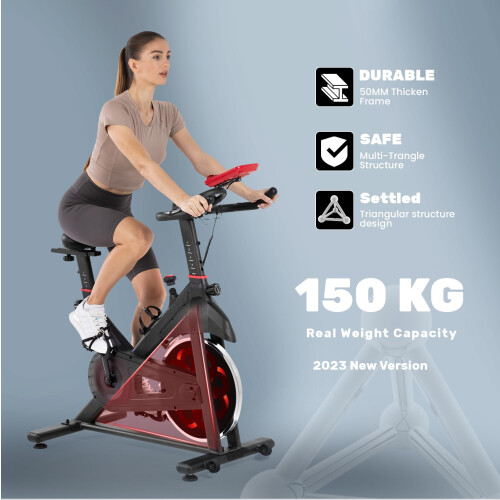 Spin Bike X3 con Volano da 6 kg, Freno Magnetico e Trasmissione a ...