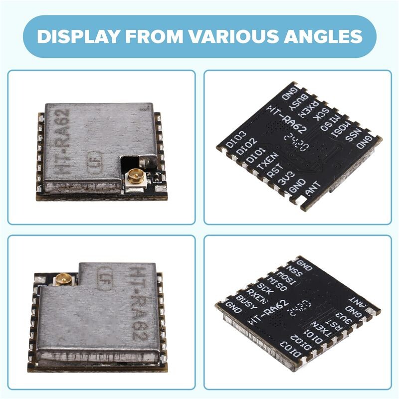 5X HT-RA62 LoRa-Serienmodul SX1262 Sekundärentwicklung Unterstützt ...