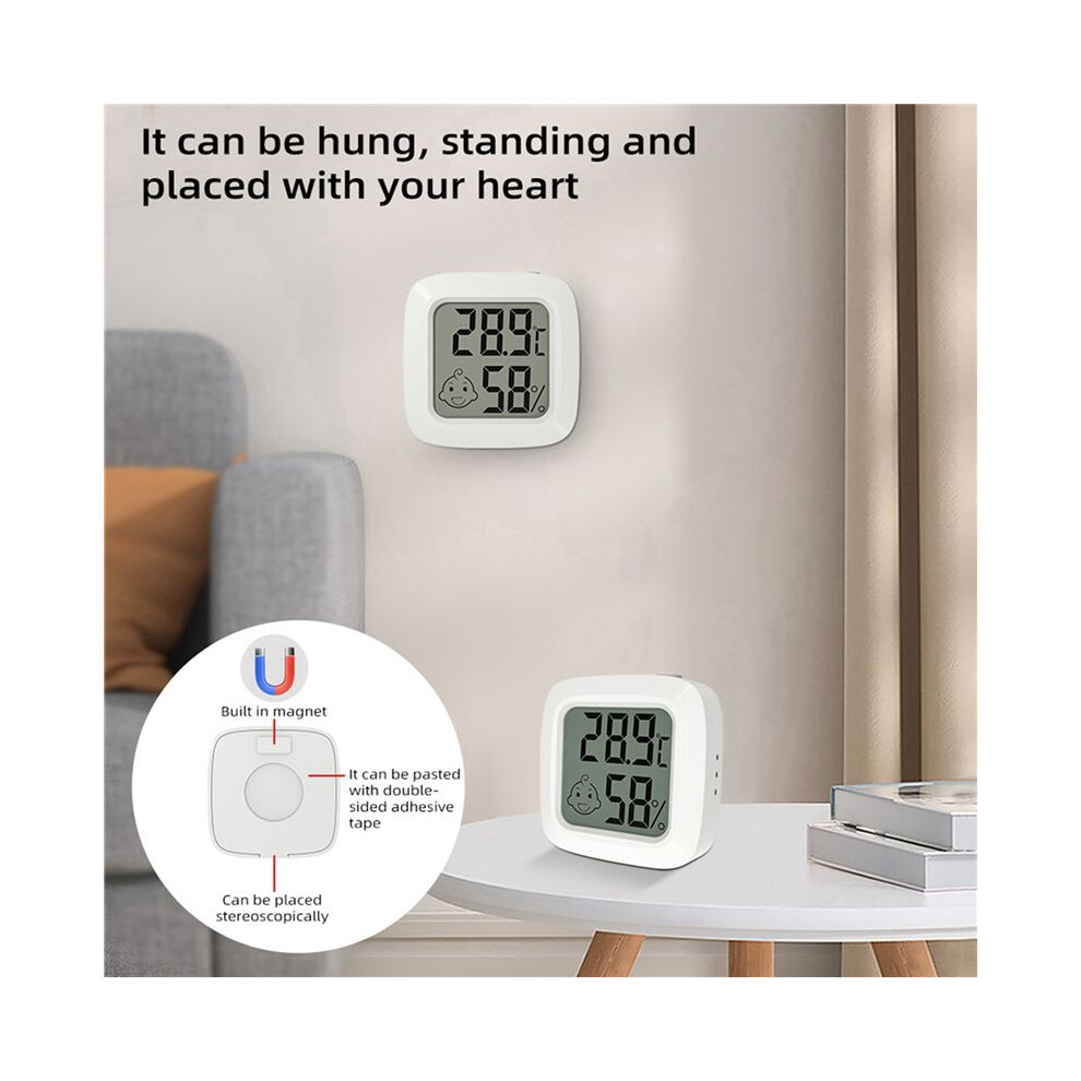 5X LCD Digital Thermometer Hygrometer Magentic Temperature Meter ...