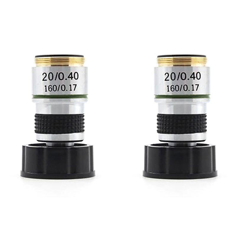 2pièces 185 Microscope Objectif 20X Objectif ACHromatique Microscope ...