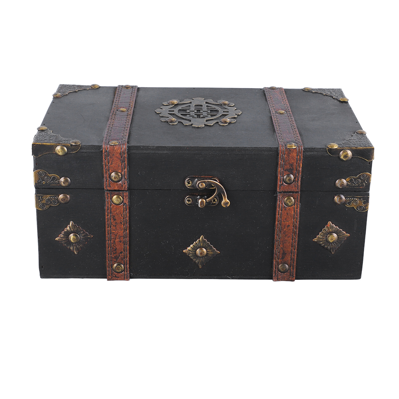 Retro Wood Storage Box - Plywood & Alloy on OnBuy