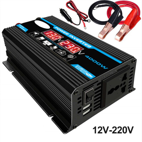 4000 Watt Pure Sine Wave Power Inverter DC 12V to AC 120V Inverters ...