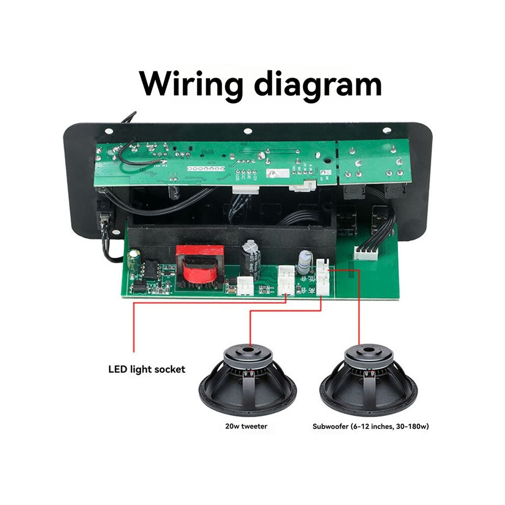 Carte Amplificateur 5.0 avec Amplificateur Audio Optique, Radio FM USB ...