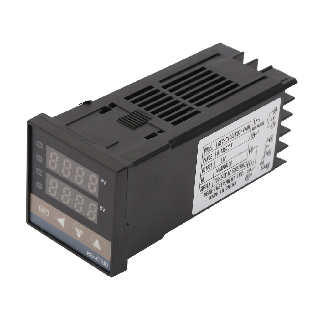 Digital LED Temperature Controller 0-1300 PID Kit Alarm for AC 110V ...