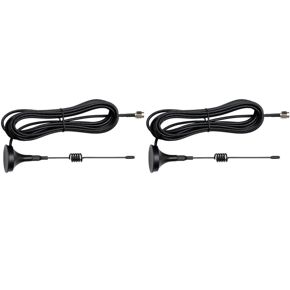 2X 433Mhz 5Dbi Antenna GSM Antenna SMa Male Connector Magnetic Base for ...