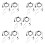 10Pack Fbi Style 2Pin Covert Acoustic Tube Earpiece Ptt Headset for 2 ...
