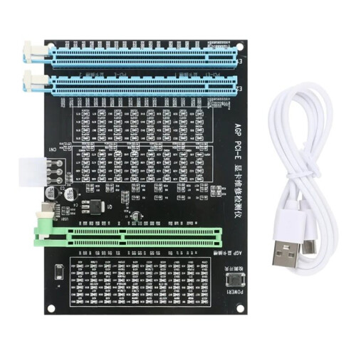AGP PCI-E X16 Dual-Purpose Socket Tester Display Image Video Card ...