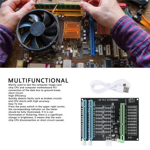 AGP PCI-E X16 Dual-Purpose Socket Tester Display Image Video Card ...