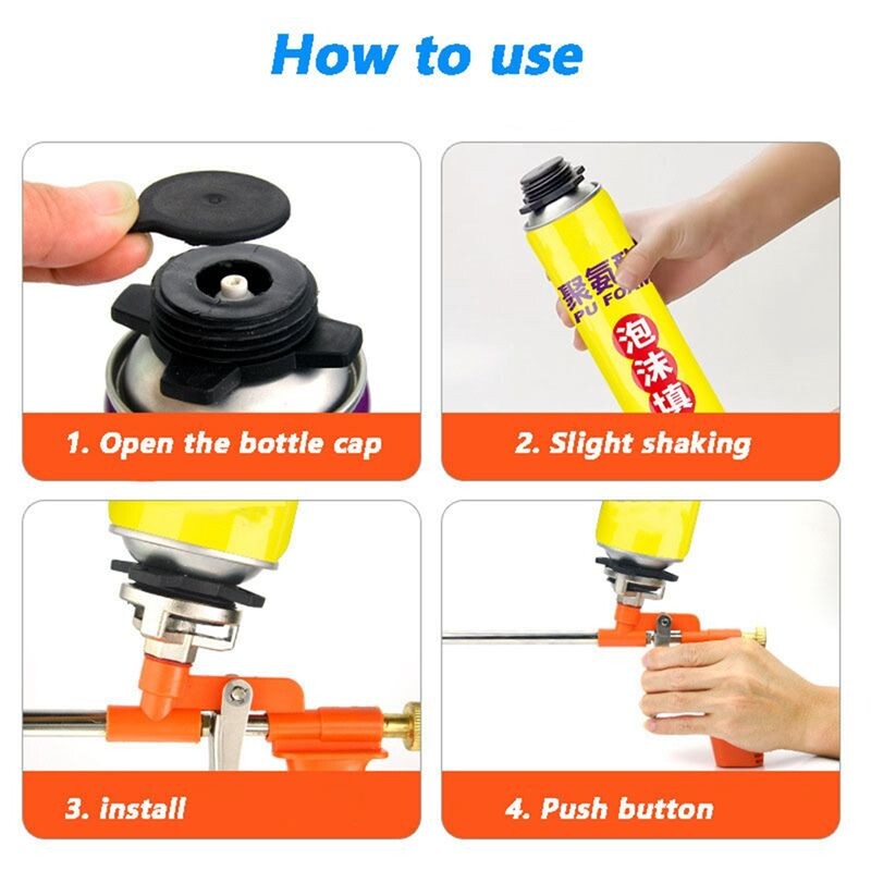 Foam Expansion Joint Filler Foam Spraying Metal Polyurethane Trigger ...