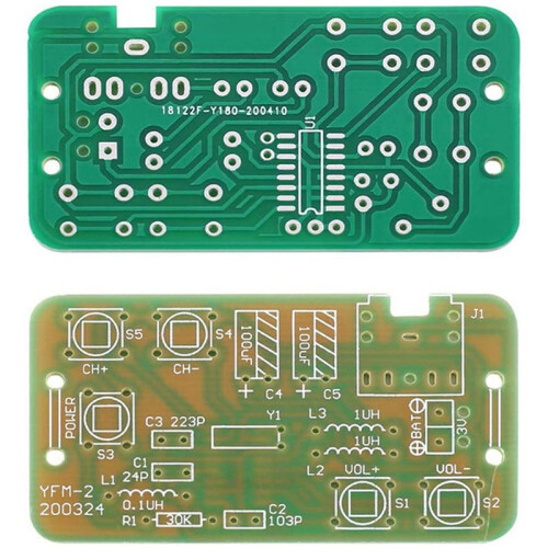 2X Módulo Receptor de Rádio FM Estéreo de 76 MHz-108 MHz FM DIY Kit de ...