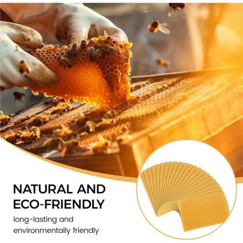 100PCS Beeswax Sheets for Candle Making DIY Candle Making Supplies Eco ...