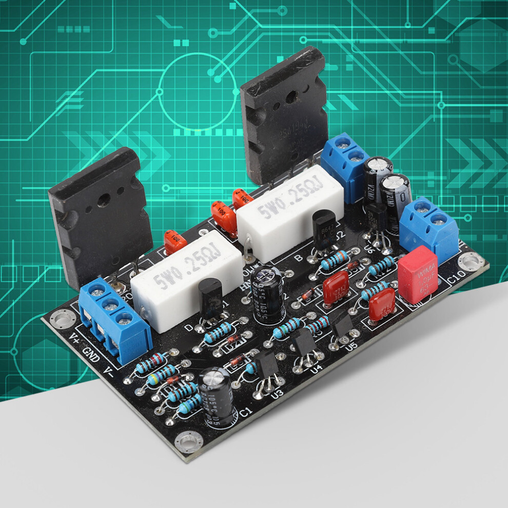 Dual Transistor Power Amplifier 100W Board 2SC5200+2SA1943 with Speaker ...