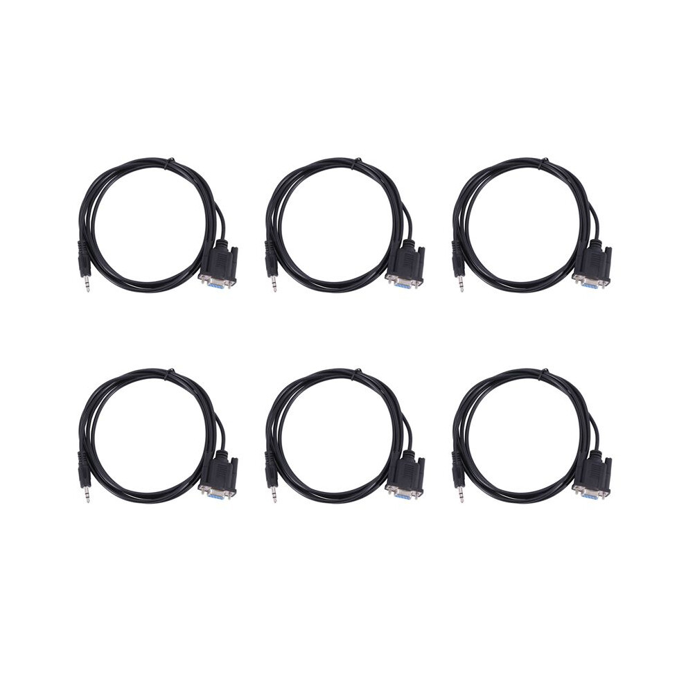 6X DB9 9 Pin VGA Hembra Cable, DB 9 Hembra A TRS 3.5mm (1/8Pulgada) TRS ...