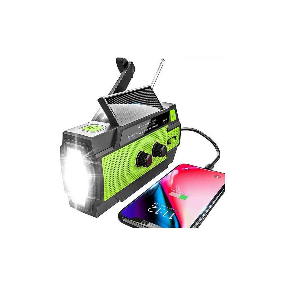 Notfall-Solarradio mit Handy-Ladefunktion, Bewegungsmelderlampe ...