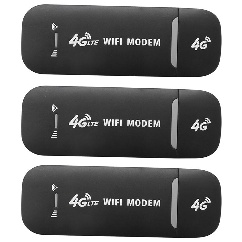 3X 4G USB Modem WiFi Router USB Dongle 150Mbps with SIM Card Slot Car ...